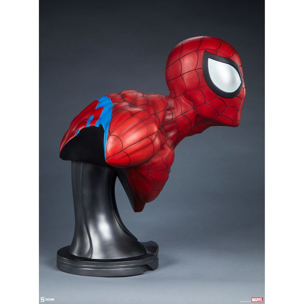 Estátua Spider Man Life Size Bust Marvel Sideshow Lojalimitededition