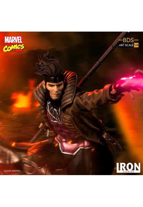 Estátua Gambit- X-Men - Bds Art Scale 1/10 - Iron Studios - lojalimitededition