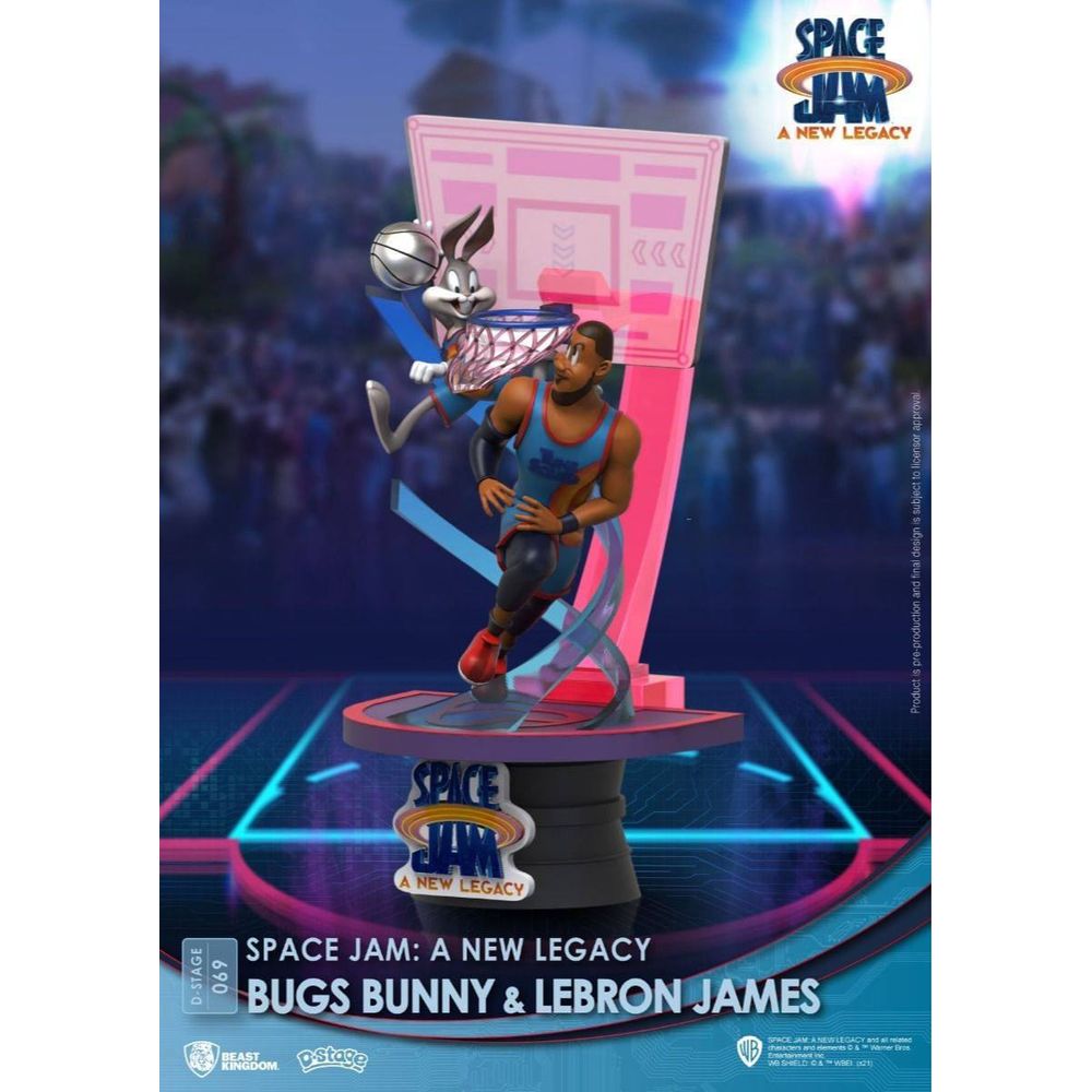 Estátua Bugs Bunny and Lebron James - Space Jam A new Legacy - D-Stage ...